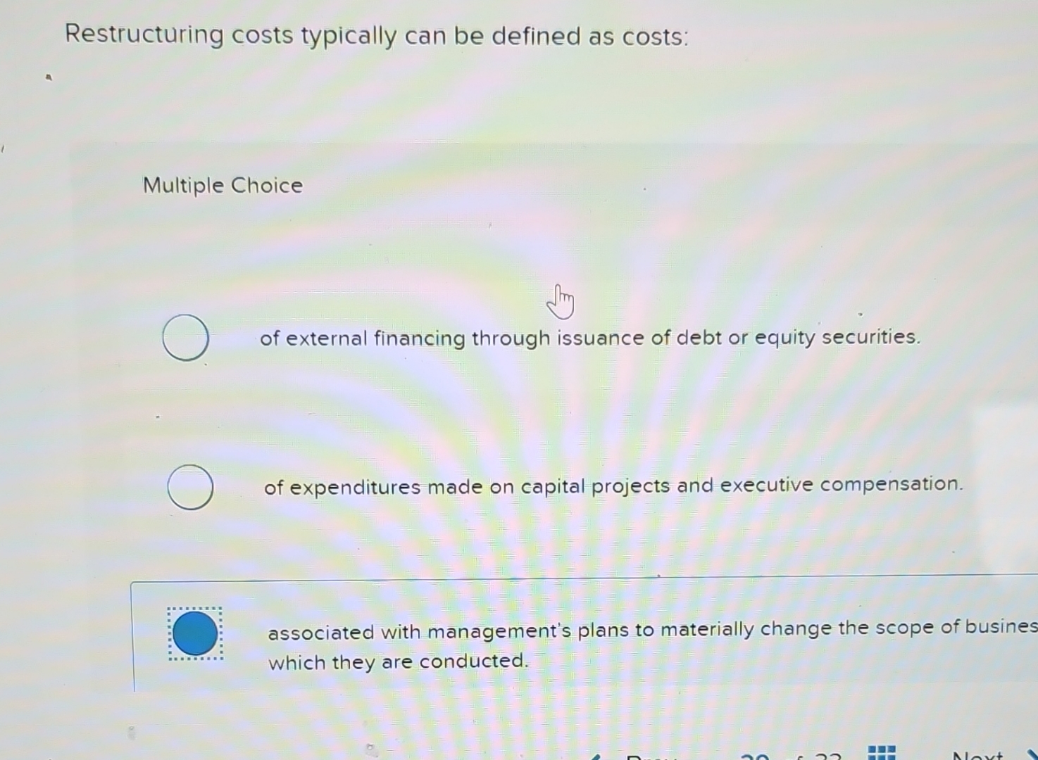 Solved Restructuring costs typically can be defined as | Chegg.com