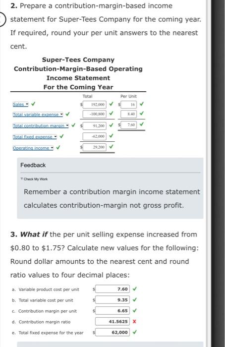 Solved Variable Costs, Contribution Margin, Contribution | Chegg.com