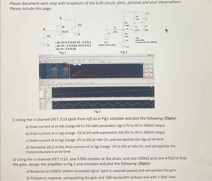 using LTspice design part 1 and 2 and explain your | Chegg.com
