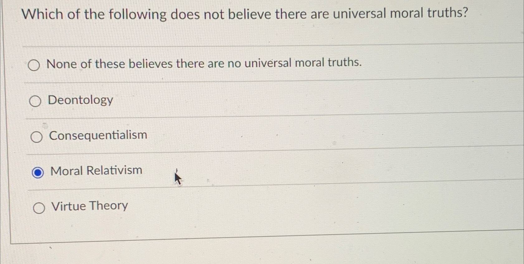 Solved Which of the following does not believe there are | Chegg.com