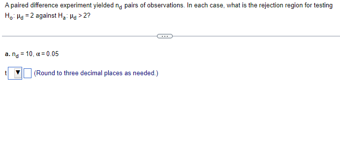 Solved A paired difference experiment yielded nd ﻿pairs of | Chegg.com