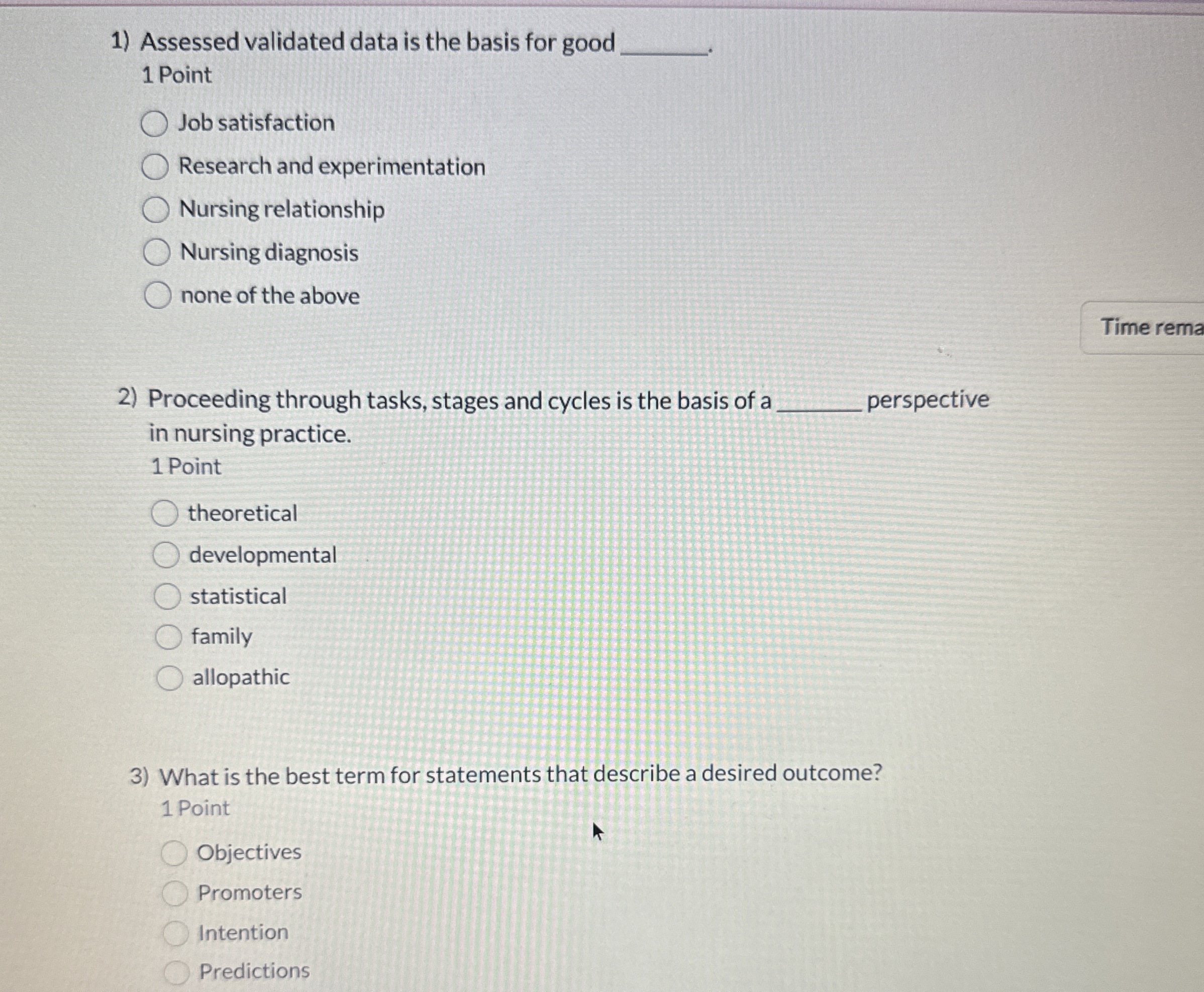 Solved Assessed validated data is the basis for good1 | Chegg.com