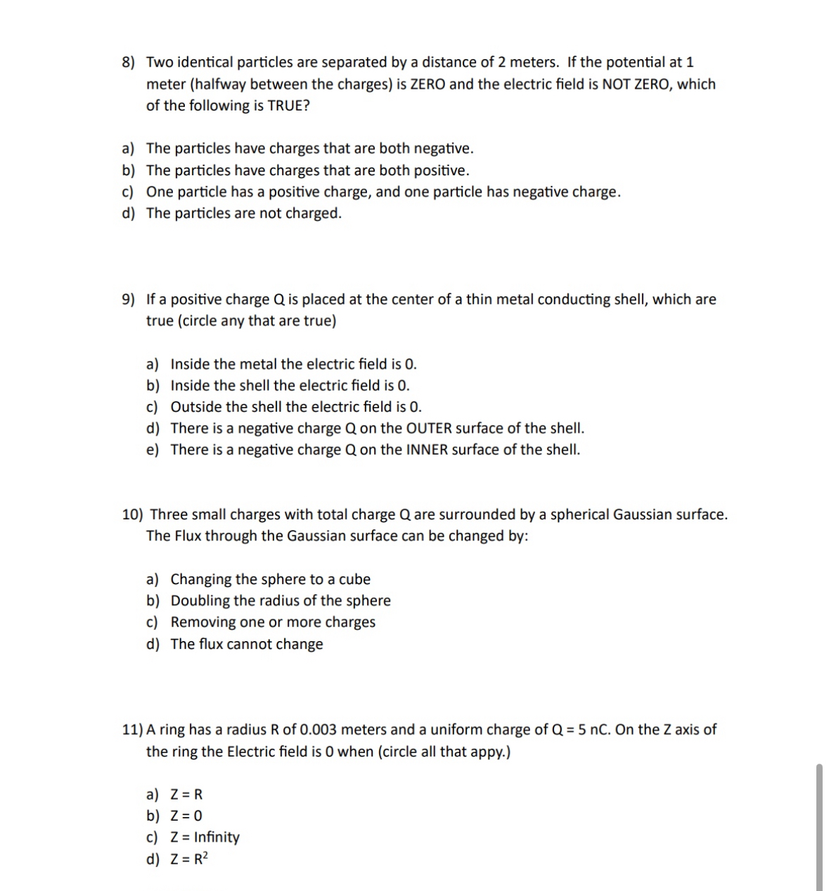 Solved Two identical particles are separated by a distance | Chegg.com