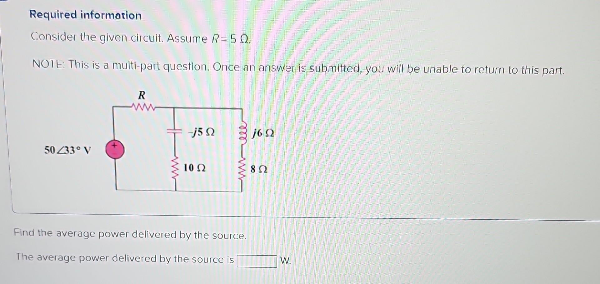 Solved Required information Consider the following values. | Chegg.com