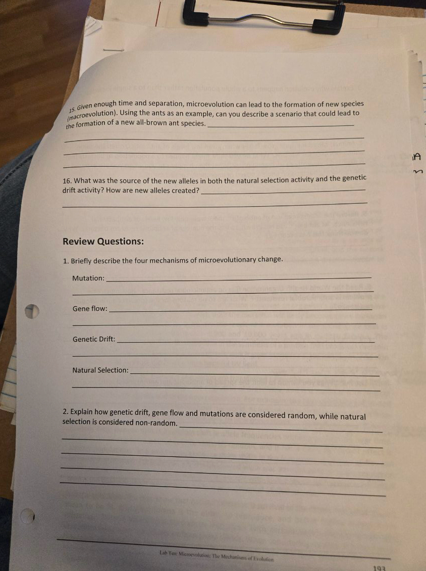 Solved Given enough time and separation, microevolution can | Chegg.com