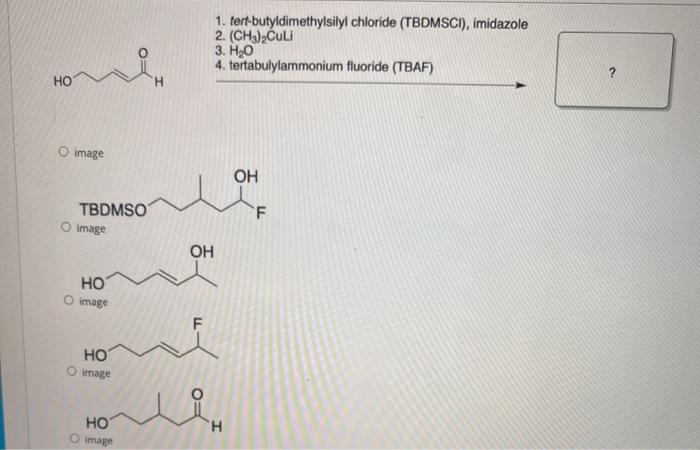 Solved 1. tert-butyldimethylsilyl chloride (TBDMSCI), | Chegg.com