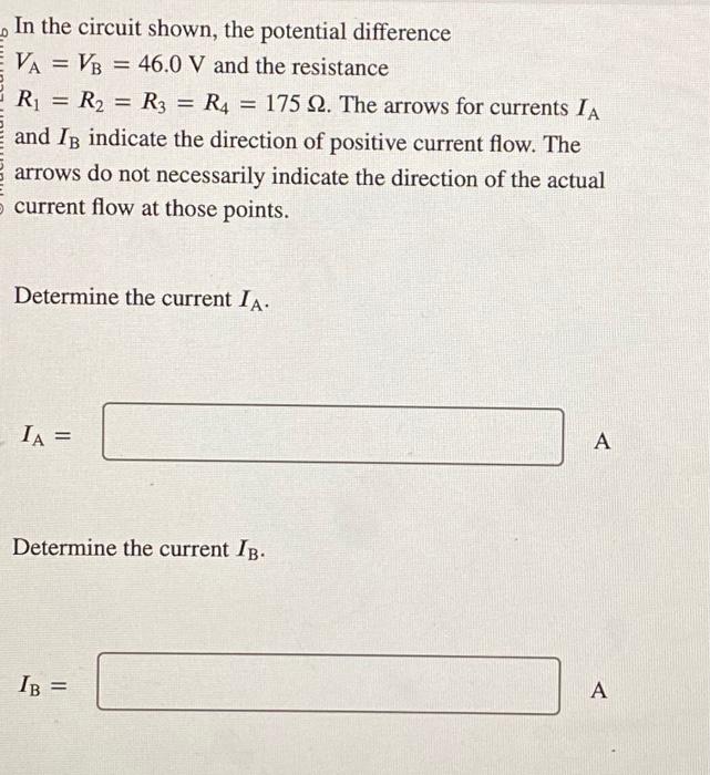 Solved In the circuit shown, the potential difference VA VB | Chegg.com