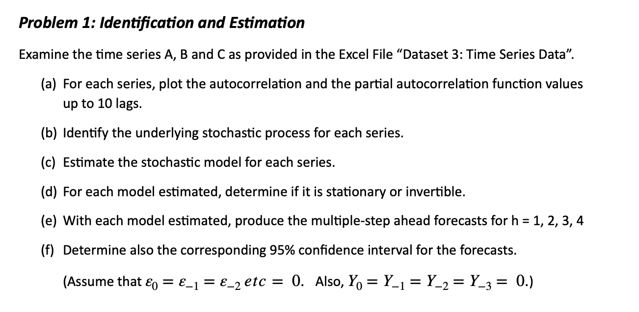 Problem 1: Identification and EstimationExamine the | Chegg.com