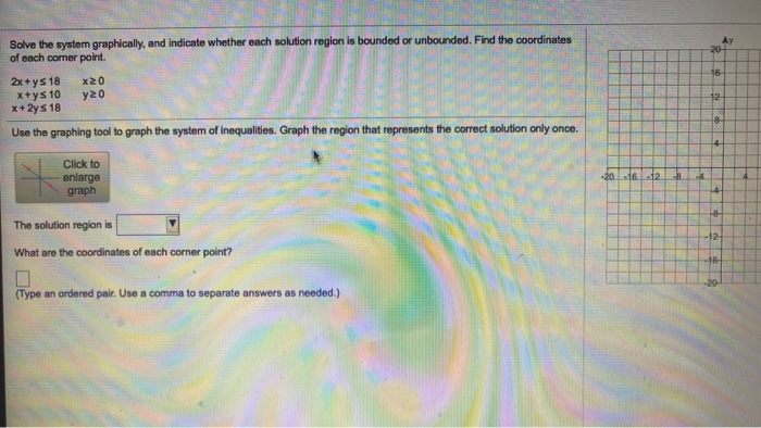 Solved Solve the system graphically, and indicate whether | Chegg.com