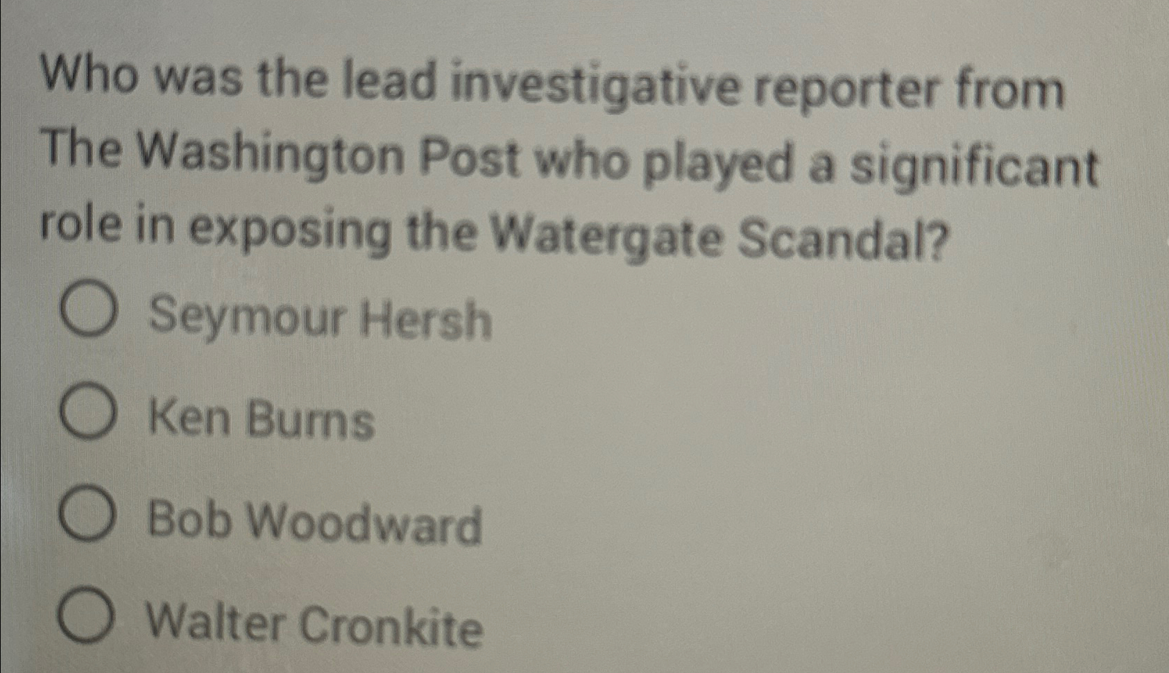 Solved Who was the lead investigative reporter from The | Chegg.com