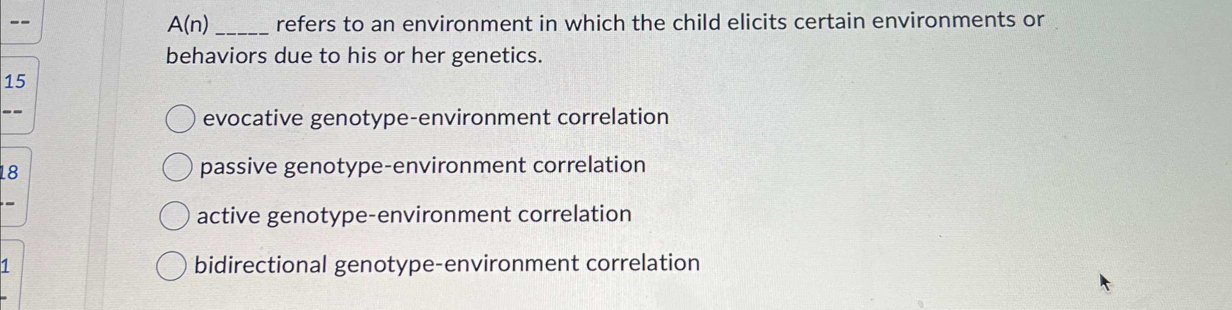 Solved A(n) q, ﻿refers to an environment in which the child | Chegg.com