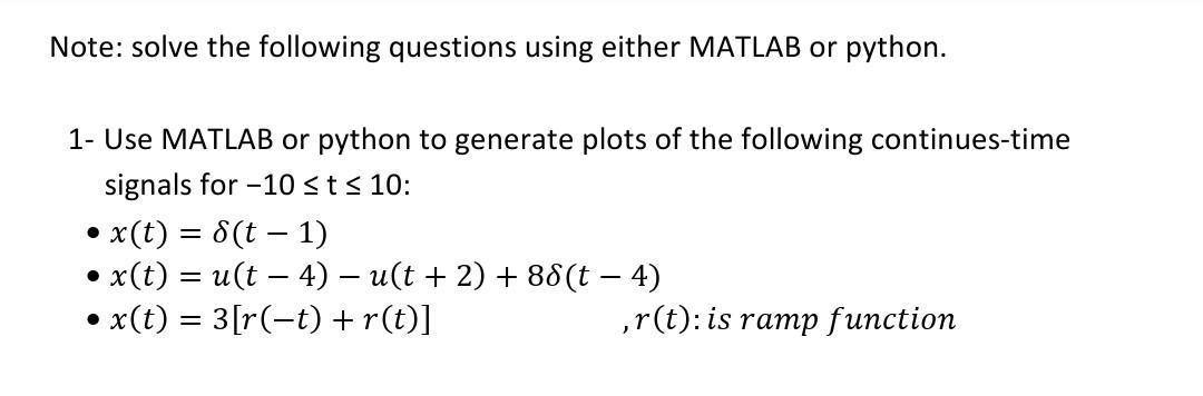 Solved Note: solve the following questions using either | Chegg.com