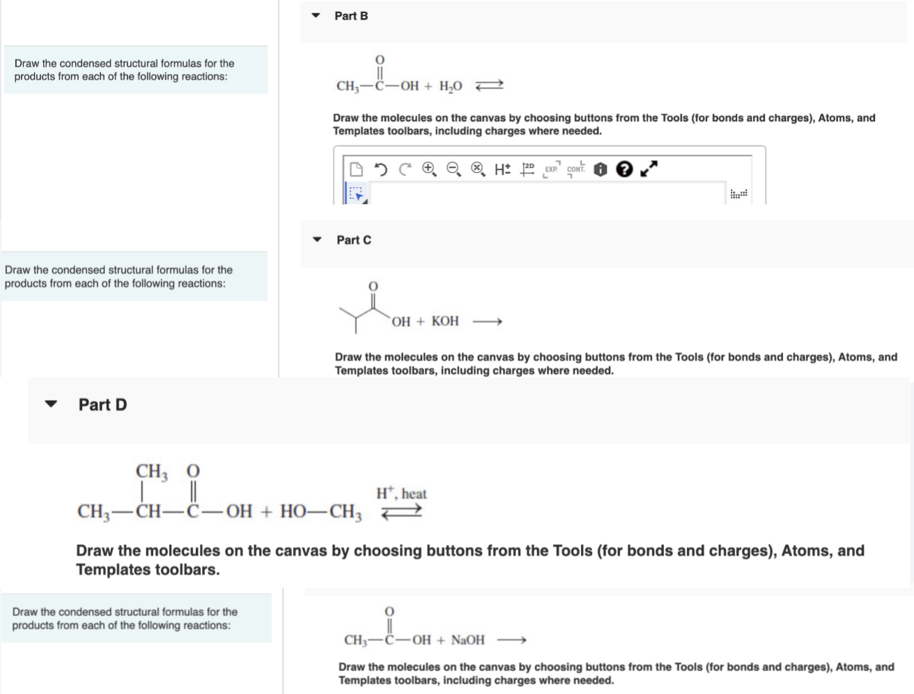 Solved Draw the condensed structural formulas for | Chegg.com