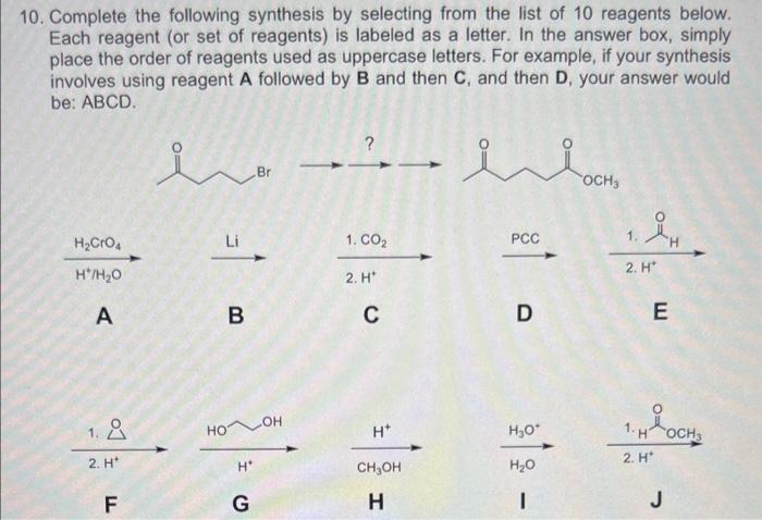 Solved 0. Complete the following synthesis by selecting from | Chegg.com