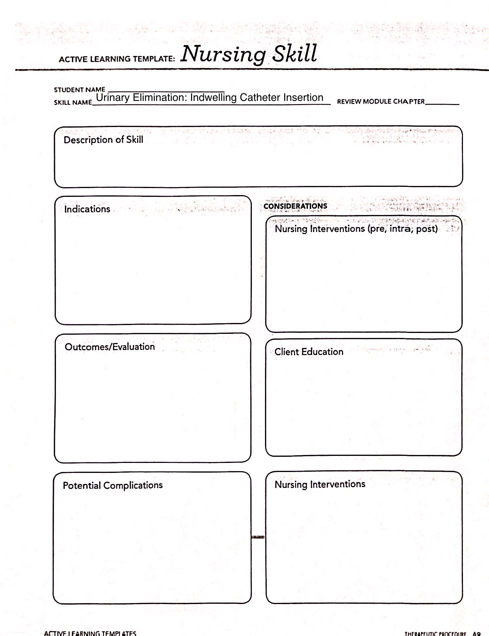 Solved Complete this template with 4 ﻿bullet points in each | Chegg.com