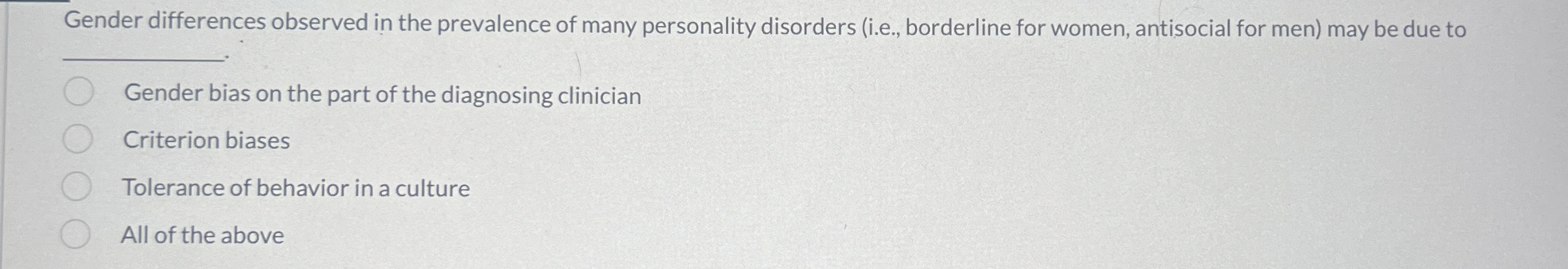 Solved Gender differences observed in the prevalence of many | Chegg.com