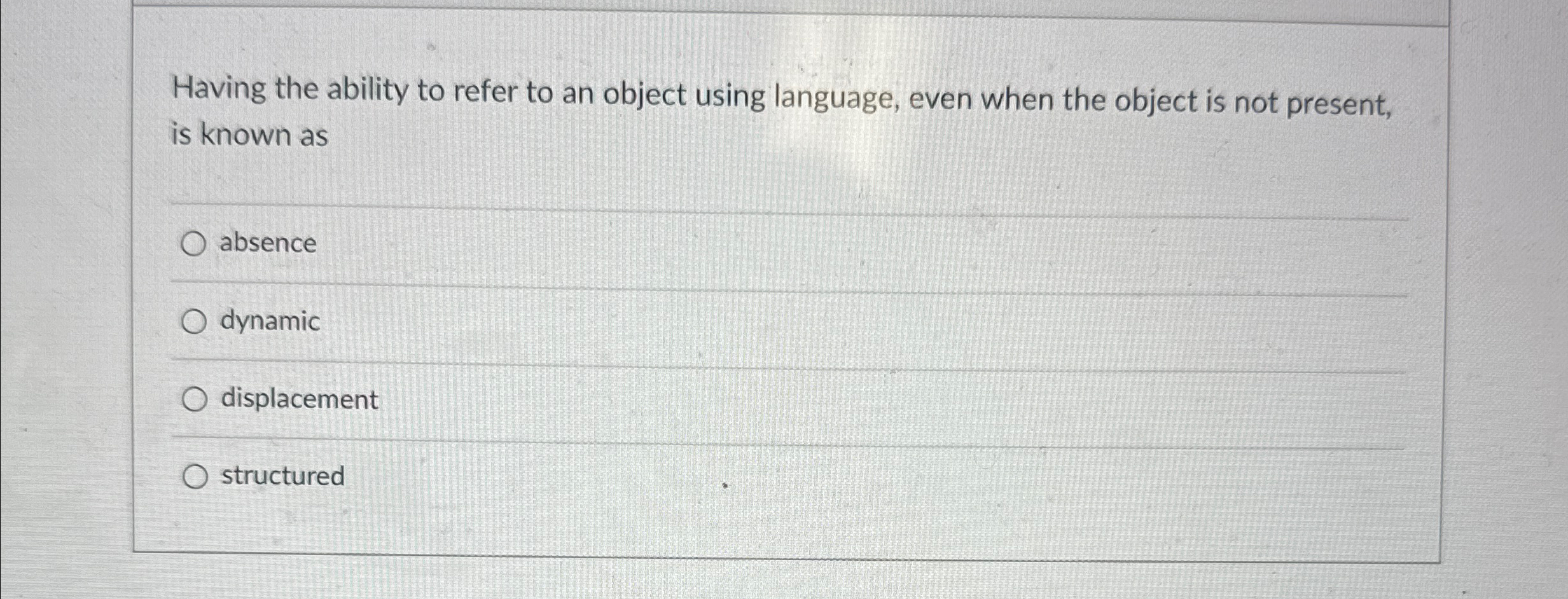 Solved Having the ability to refer to an object using | Chegg.com