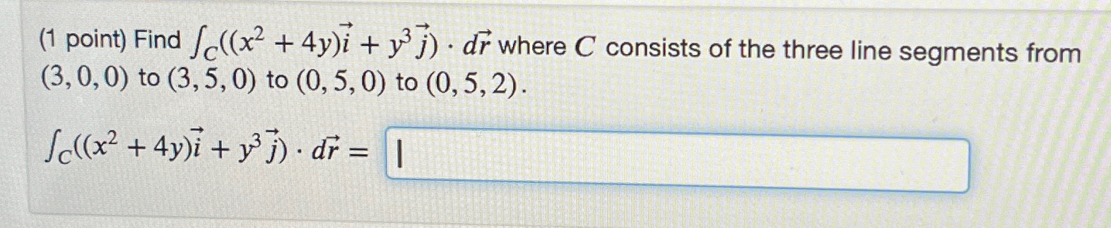 Solved (1 ﻿point) ﻿Find | Chegg.com