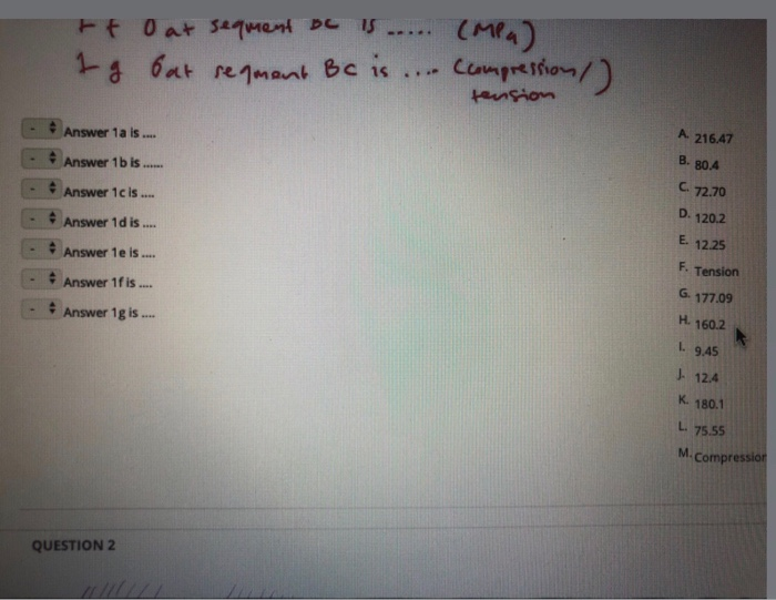 Solved QUESTION 1 72.0 L 140 P22 o = 120 Cross section Prea | Chegg.com