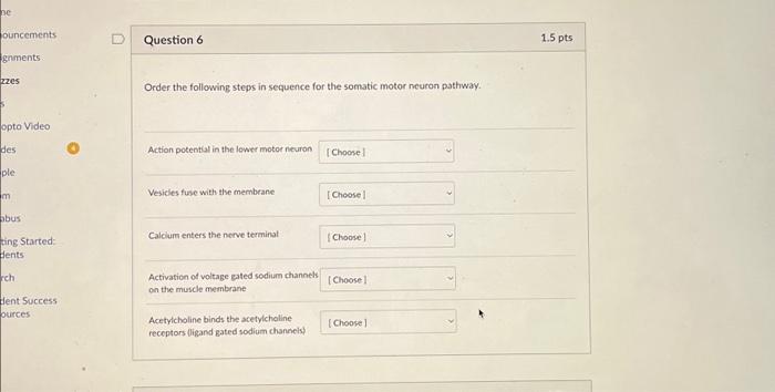 Solved me ouncements ignments zzes S opto Video des ple m | Chegg.com