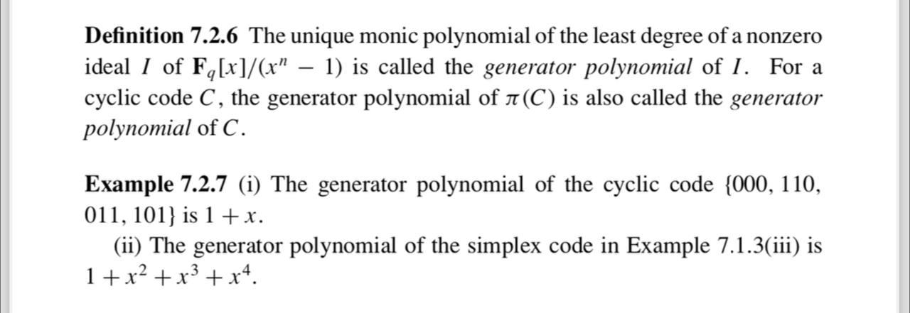 Solved I want to explain how to solve itDefinition 7.2.6 | Chegg.com