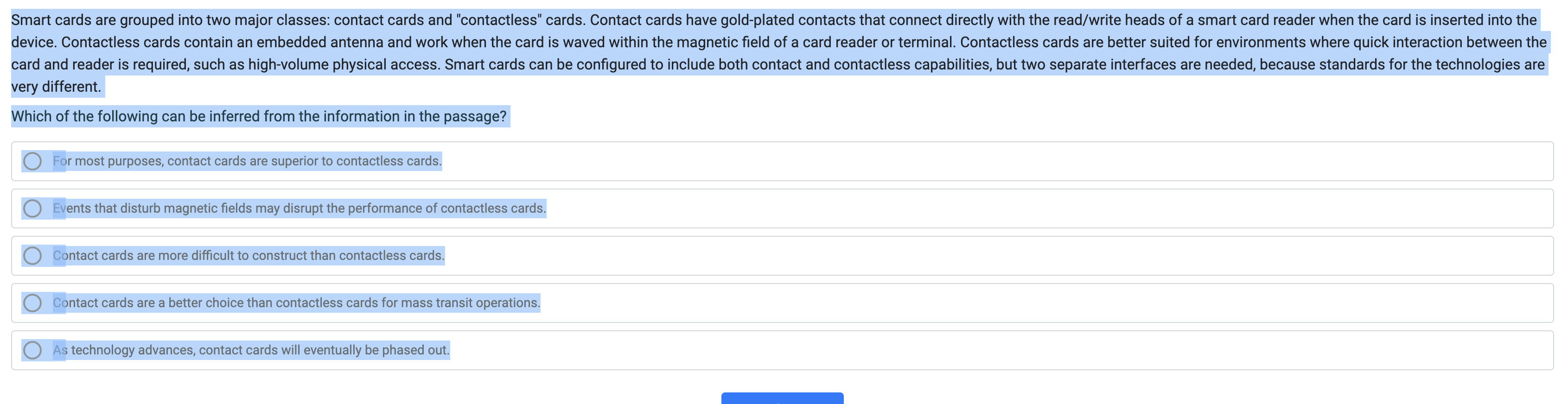 Solved very different.Which of the following can be inferred | Chegg.com