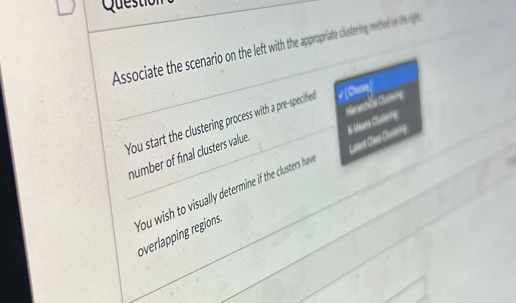 Solved You start the clustering process with a prespected | Chegg.com