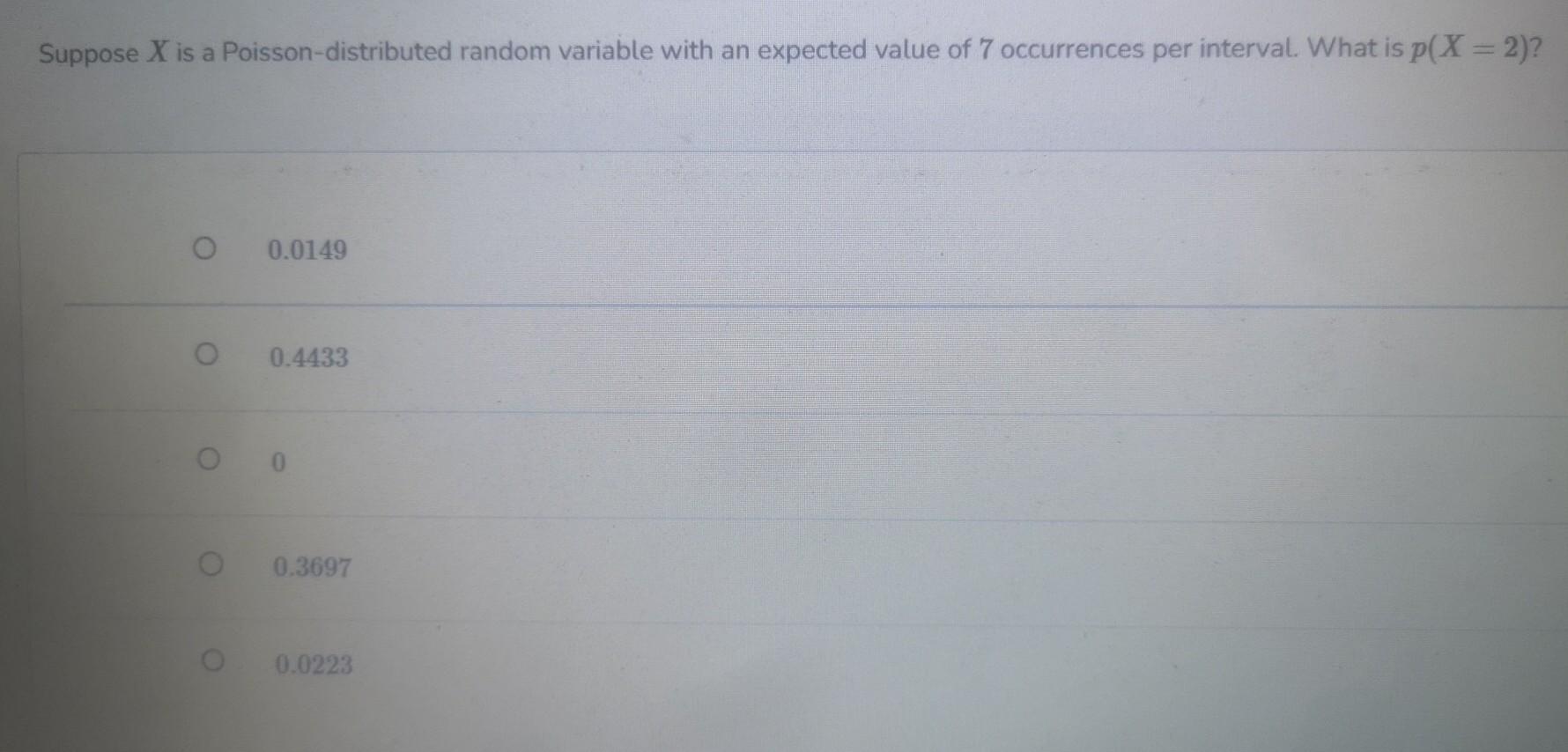 Solved Suppose X Is A Poisson Distributed Random Variable