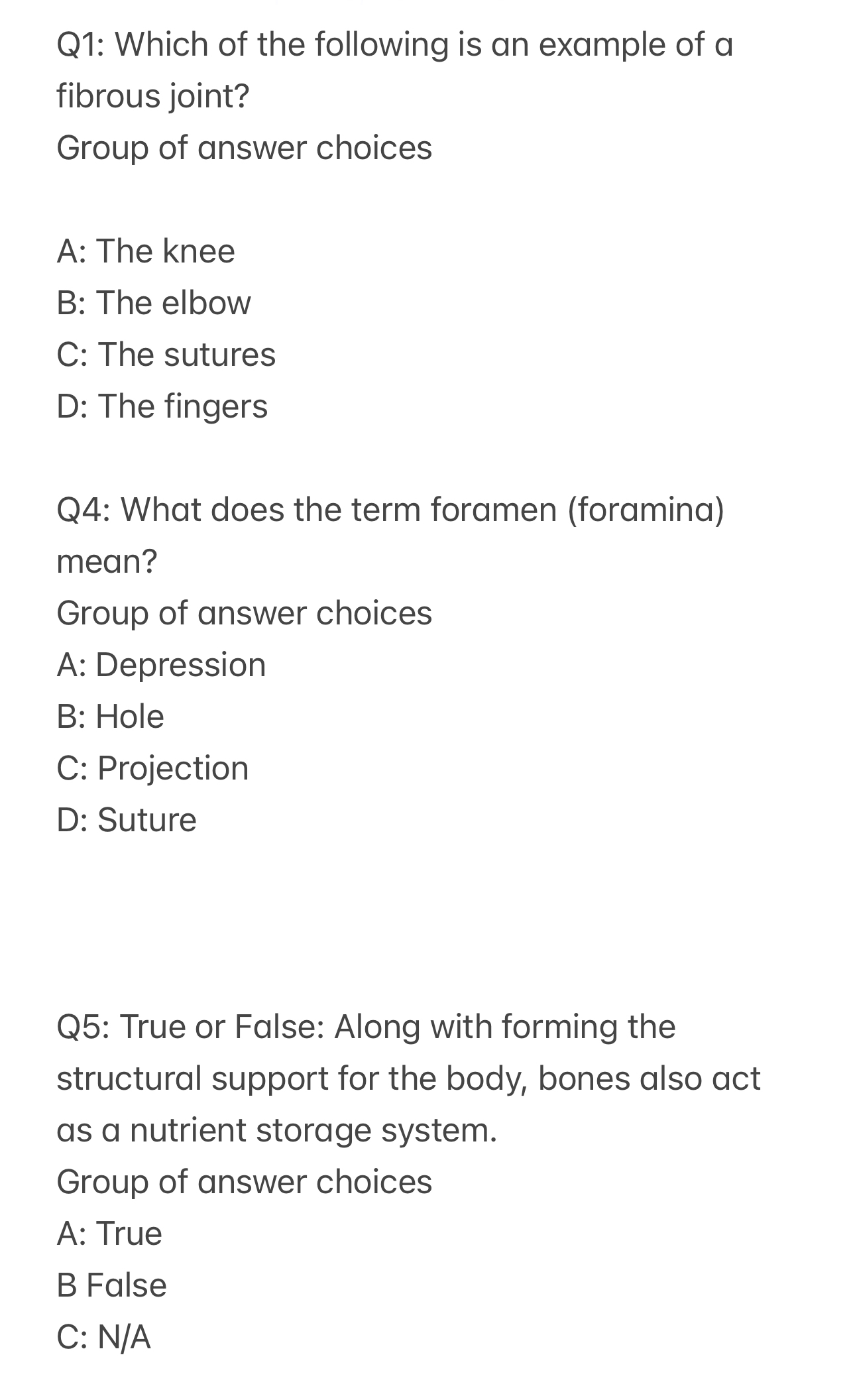 Solved Q1: Which of the following is an example of a fibrous | Chegg.com