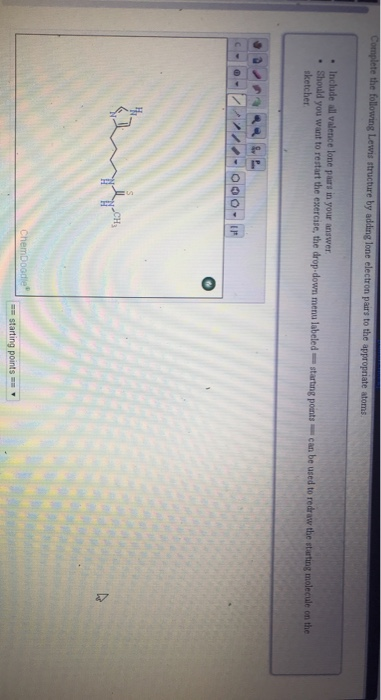 Solved Complete the following Lewis structure by adding lone | Chegg.com