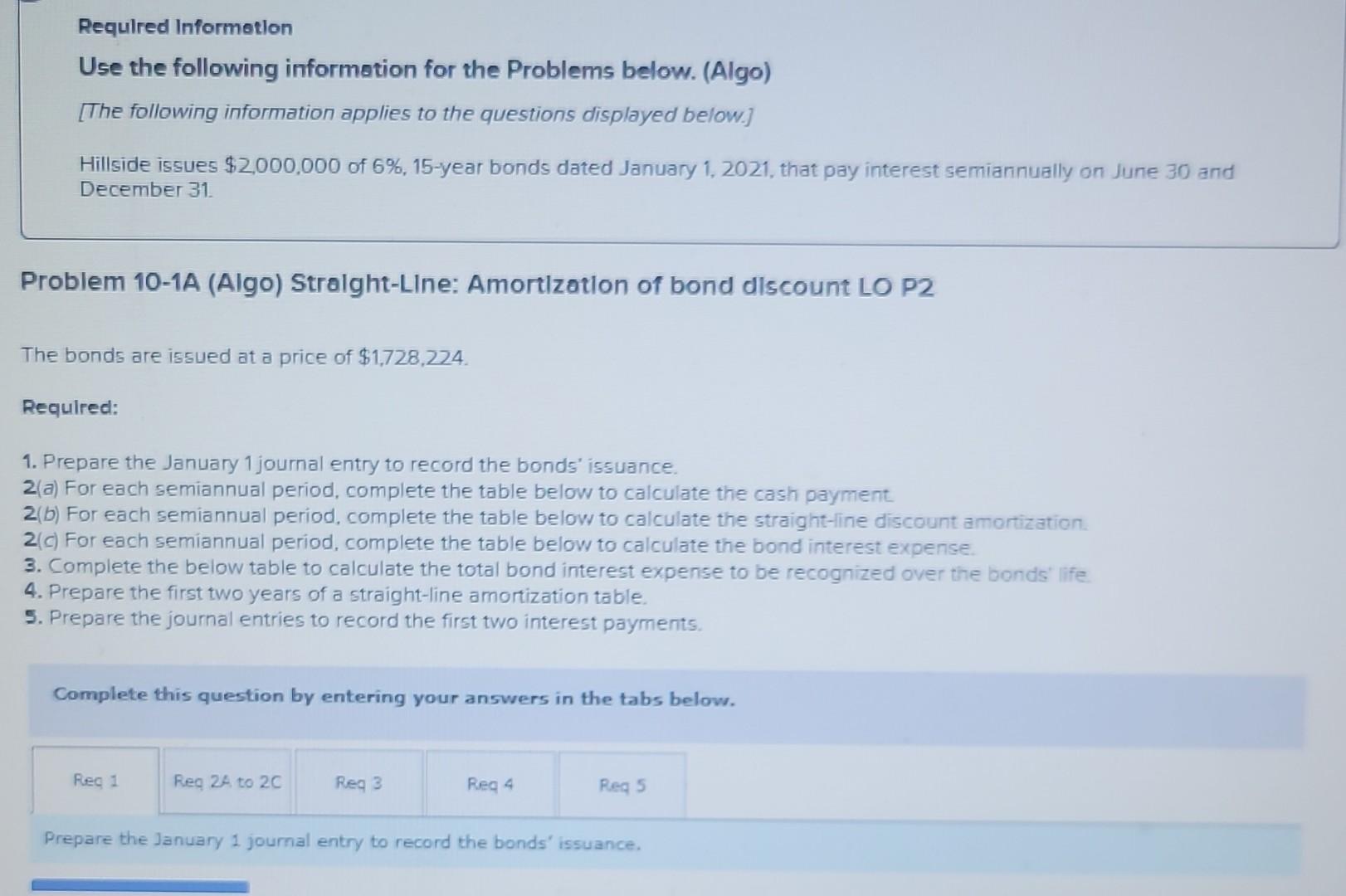 Solved Required Informetion Use the following information | Chegg.com