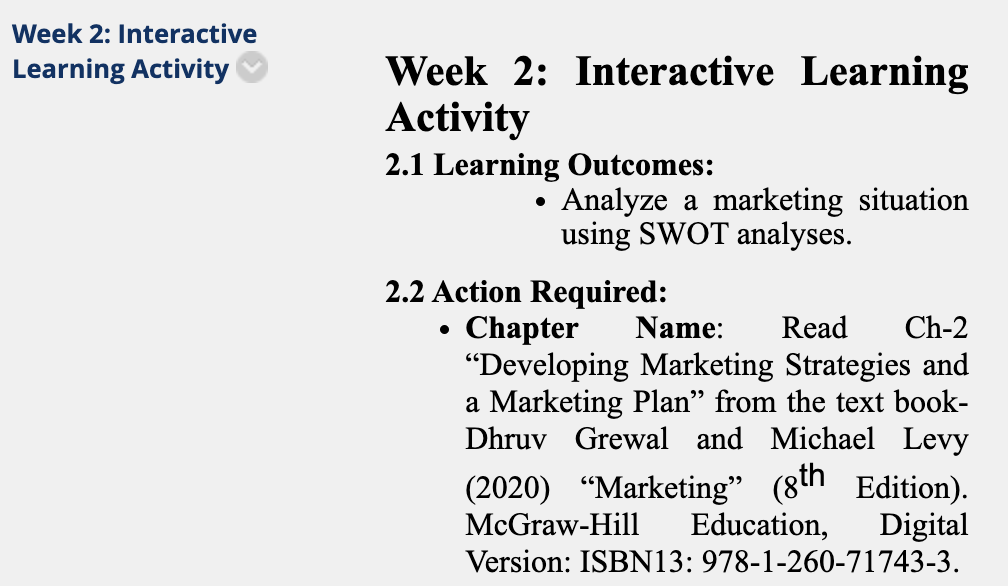 Solved Week 2: InteractiveLearning ActivityWeek 2: | Chegg.com