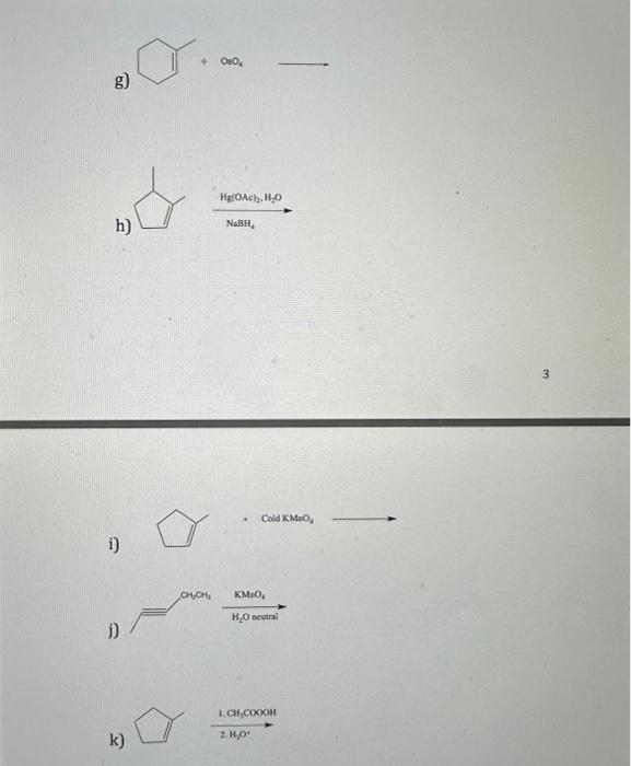 Solved For the following reactions, draw the structures for | Chegg.com