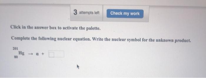 Solved 3 attempts left Check my work Click in the answer box | Chegg.com