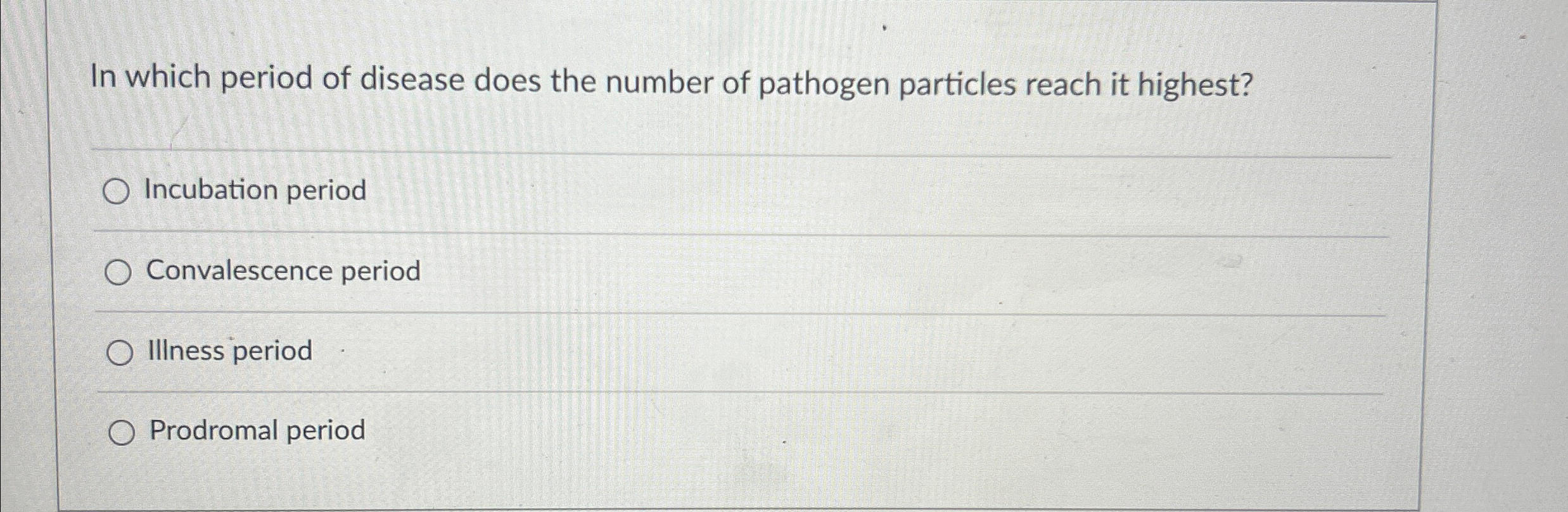 Solved In which period of disease does the number of | Chegg.com