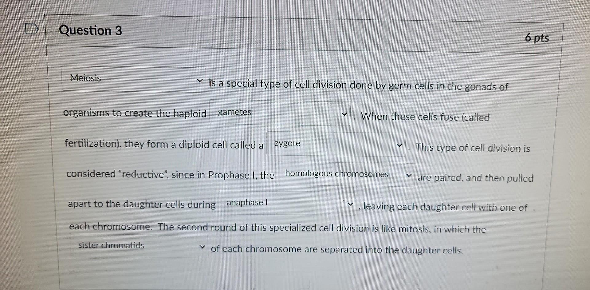 Solved Is a special type of cell division done by germ cells | Chegg.com