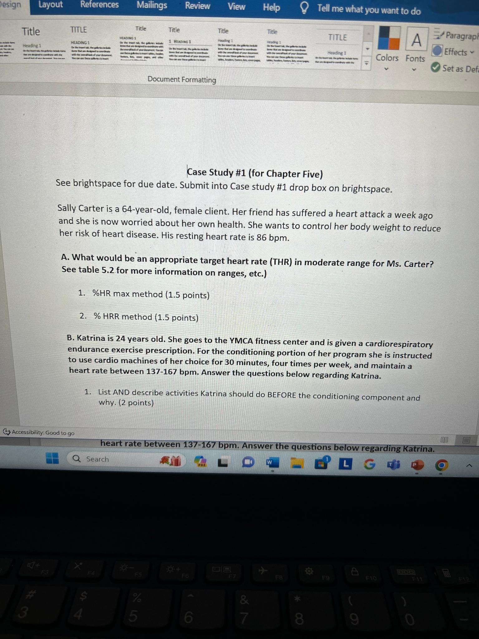 Solved ReferencesMailingsReviewViewHelpTell me what you want | Chegg.com