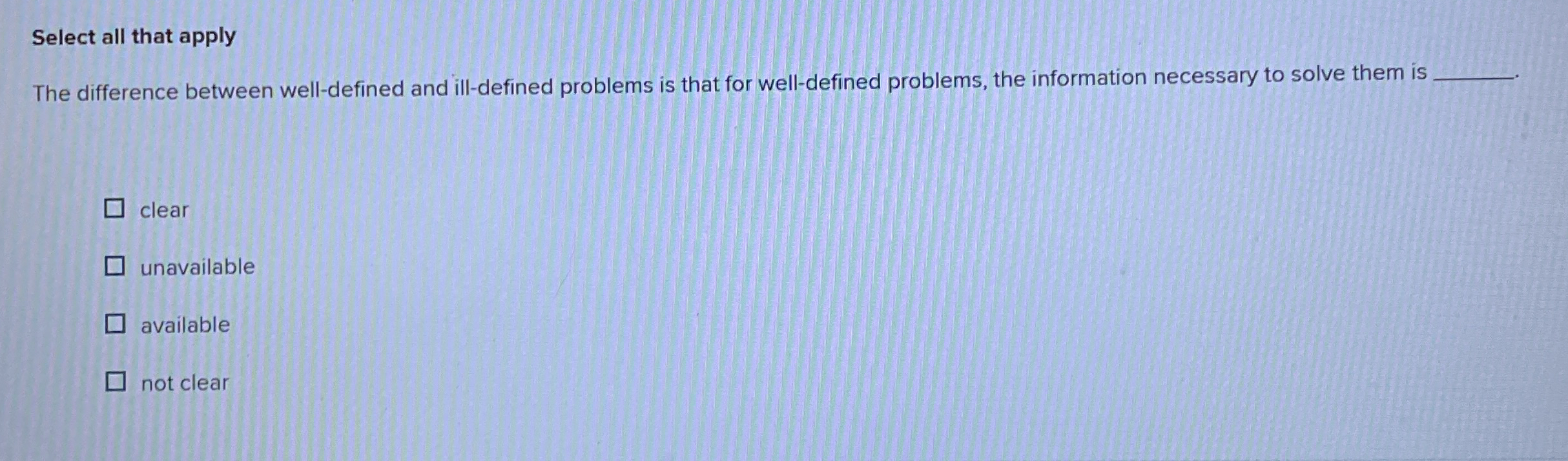 Solved Select all that applyThe difference between | Chegg.com