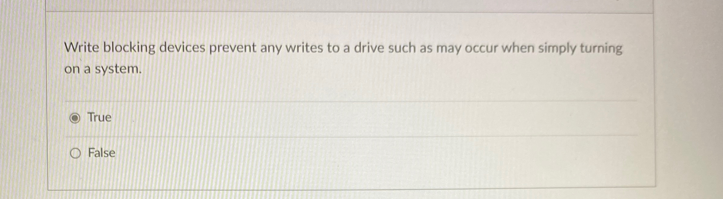 Solved Write blocking devices prevent any writes to a drive | Chegg.com