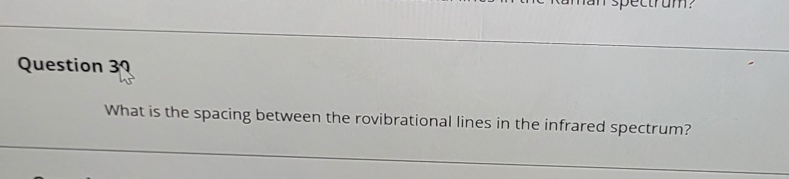 Solved Question 30What is the spacing between the | Chegg.com Solved Question 30What is the spacing between the | Chegg.com