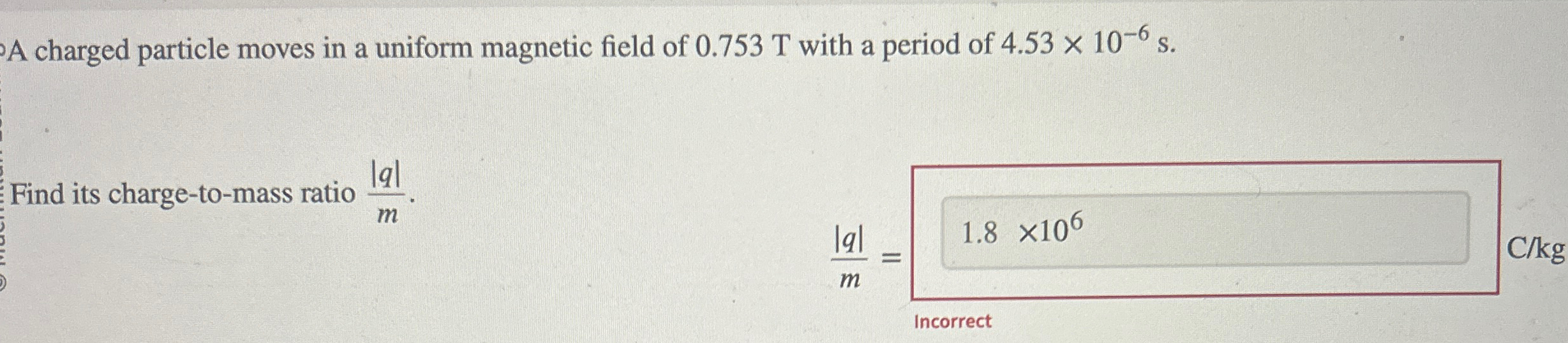 Solved A charged particle moves in a uniform magnetic field | Chegg.com