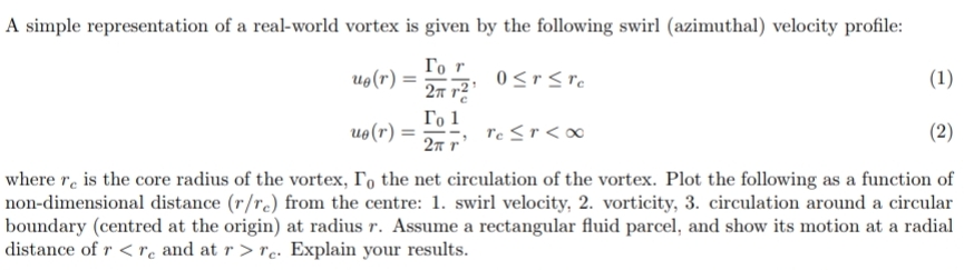 Solved A simple representation of a real-world vortex is | Chegg.com