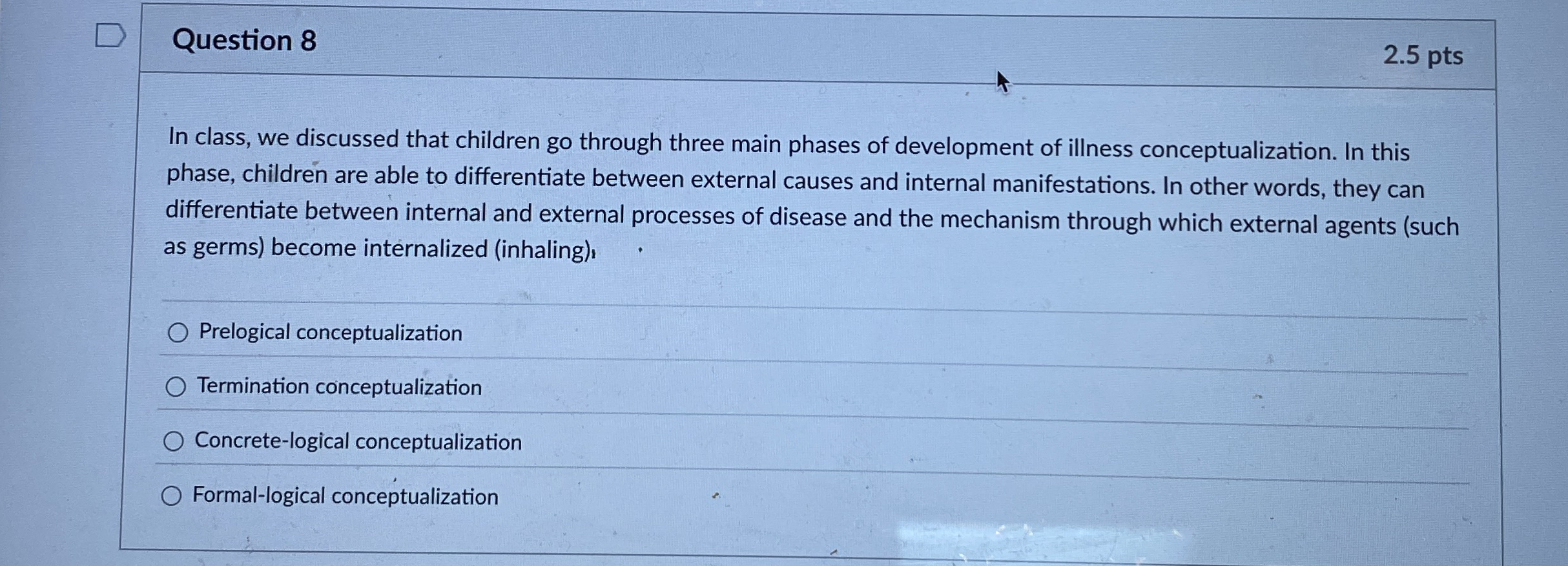 Solved Question 82.5 ﻿ptsIn class, we discussed that | Chegg.com