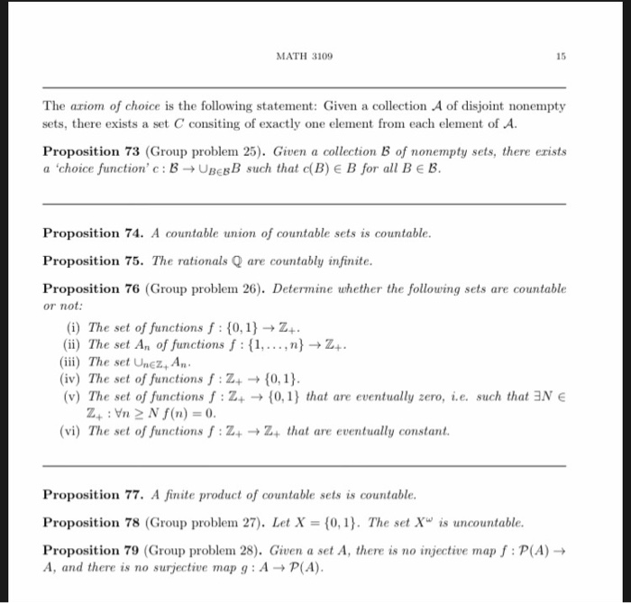 Solved proposition 15: The rationals Q are countably | Chegg.com