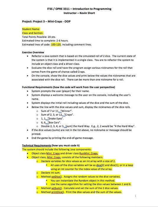 Solved package project 3; import java.util.Random import | Chegg.com