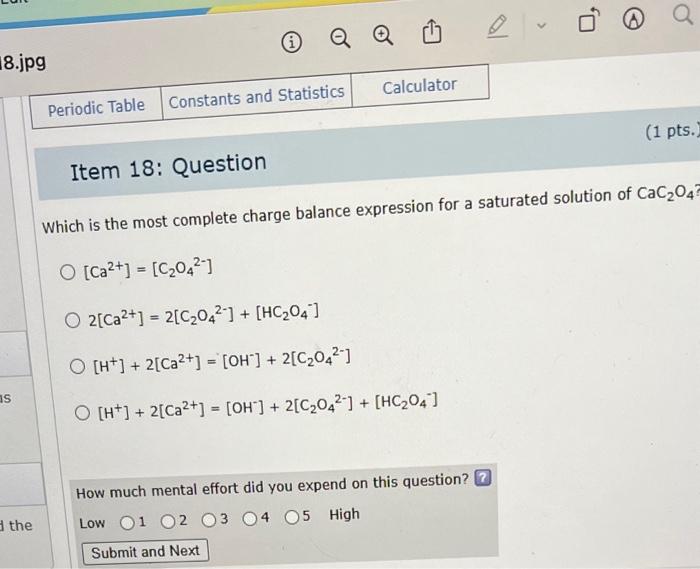 Solved Which is the most complete charge balance expression | Chegg.com