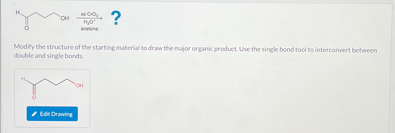 Solved Modify the structure of the starting material to draw | Chegg.com