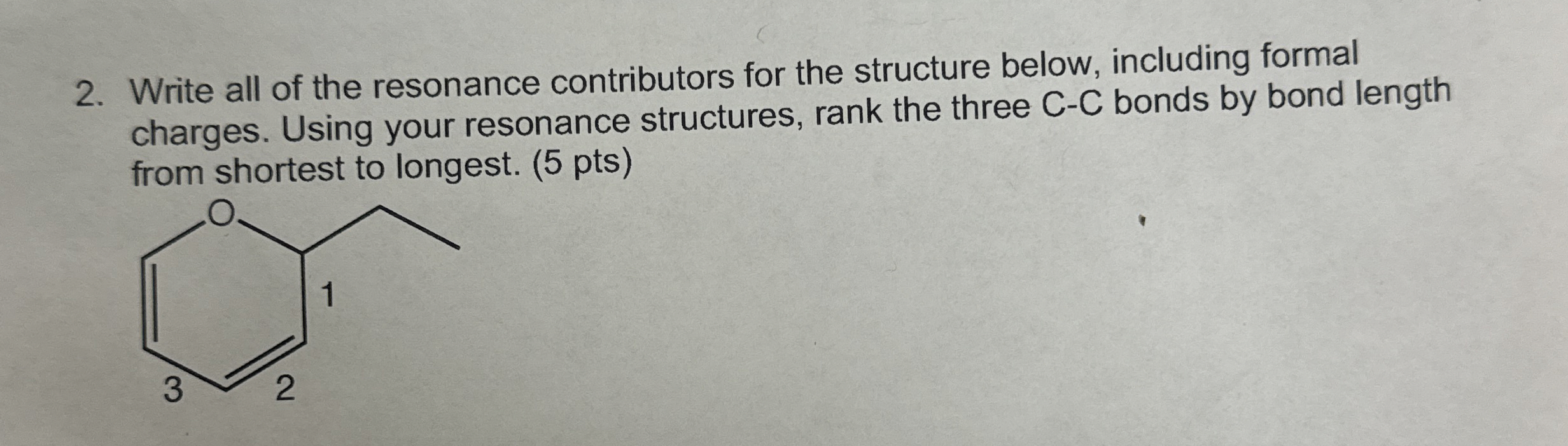 Write all of the resonance contributors for the | Chegg.com