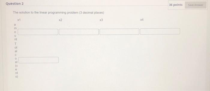 Solved Blending Problem: Frederick's Feed company receives | Chegg.com