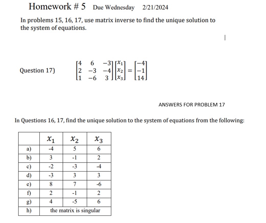 Solved Homework # 5 Due Wednesday ,221?2024In problems | Chegg.com Solved Homework # 5 Due Wednesday ,221?2024In problems | Chegg.com
